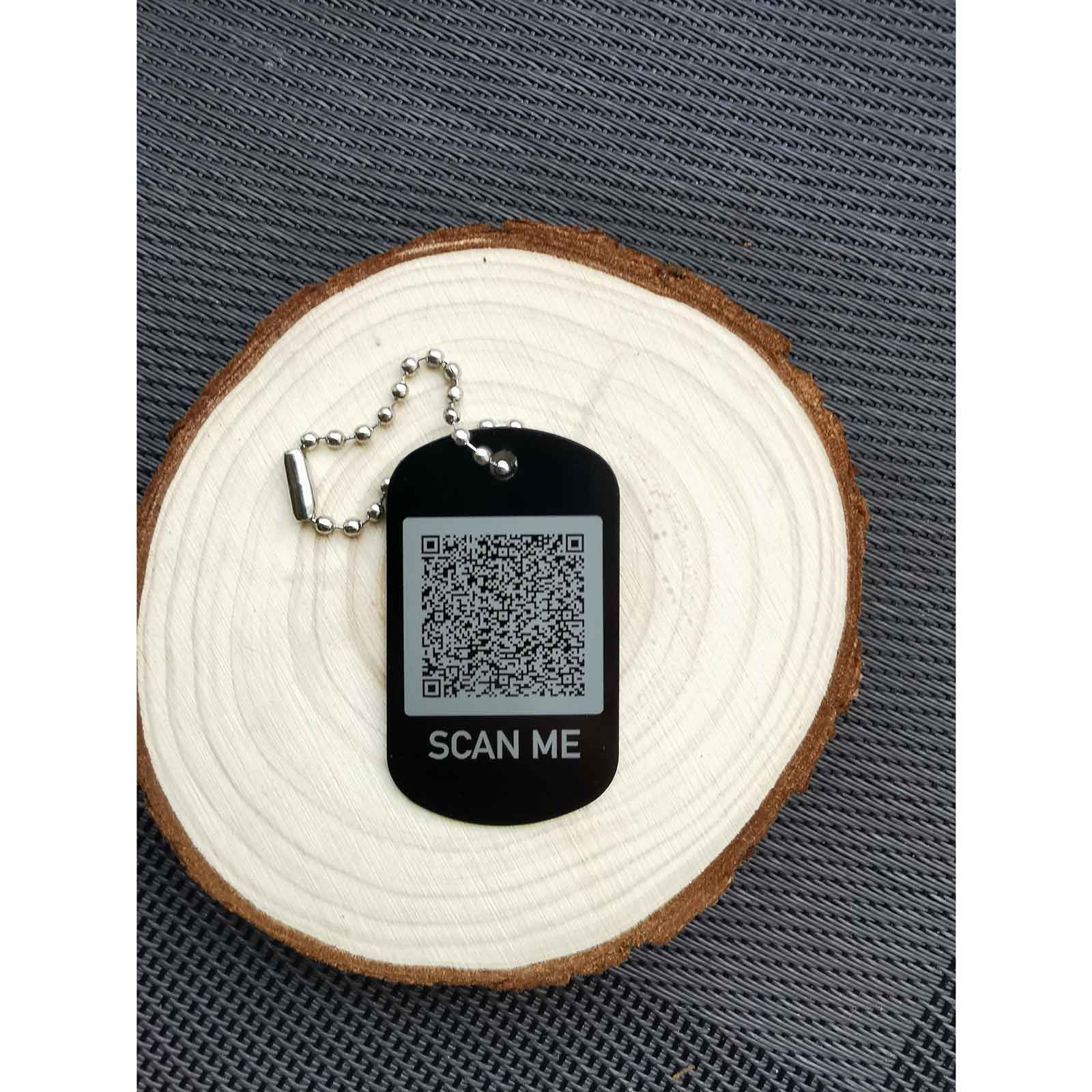 Notfallkarte QR-Code Schlüsselanhänger ALU SOS personalisierte ...